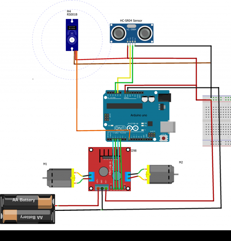 OBSTACLE AVOIDING ROBOT - Project for School Students-STEMROBO IMPACT