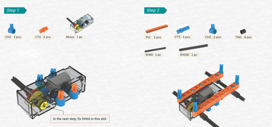 BASIC CAR - Project for School Students-STEMROBO IMPACT